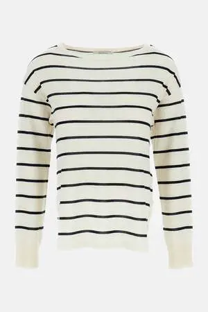 Max Mara Long Sleeve Striped Sweater - Multicolor