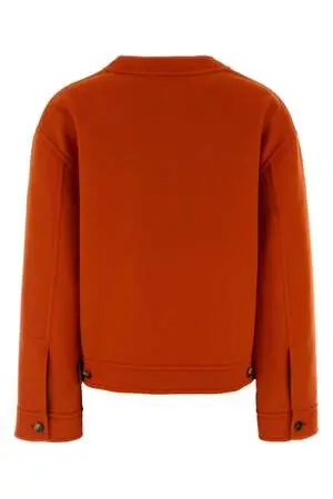 Loewe Wool Blend Cardigan With Pocket Detail - Orange