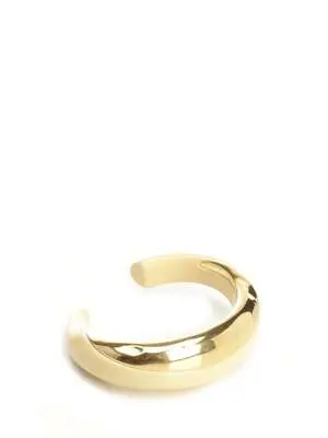Chloé Curved Cuff In Shiny Metal
