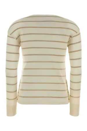 Max Mara Striped Cashmere Blend Sweater