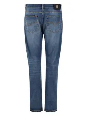 Versace In Cotton Denim - Blue