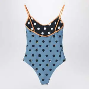 Fendi Reversible Polka Dot One-piece Swimsuit - Black
