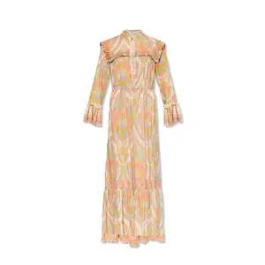 Gucci Fiorito Floral Long Sleeve Dress - Pink