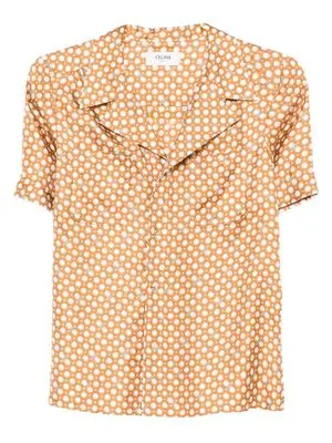 Celine Printed Silk Shirt