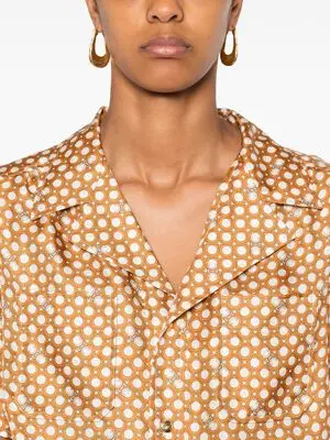 Celine Printed Silk Shirt