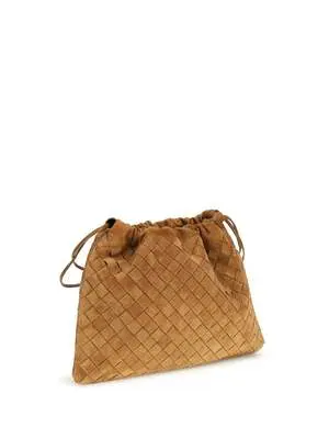 Bottega Veneta Intrecciato Suede Pouch Dustbag - Cream