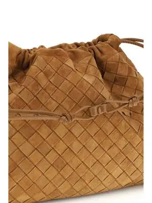Bottega Veneta Intrecciato Suede Pouch Dustbag - Cream