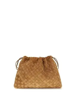 Bottega Veneta Intrecciato Suede Pouch Dustbag - Cream