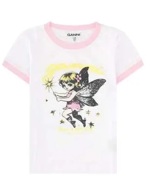 GANNI Baby Fit T-shirt - White