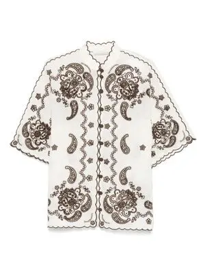 Zimmermann Ascension Embroidered Shirt - Multicolor