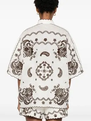Zimmermann Ascension Embroidered Shirt - Multicolor