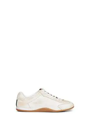 Gucci Washed Leather Lace-up Sneakers