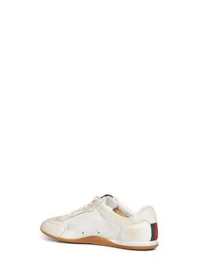 Gucci Washed Leather Lace-up Sneakers