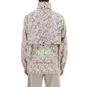 Kenzo Snakeskin Printed Jacket - Cream