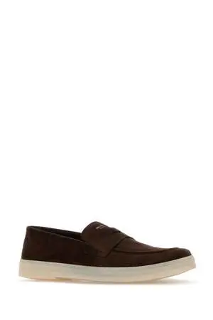 Prada Suede Loafers - Brown