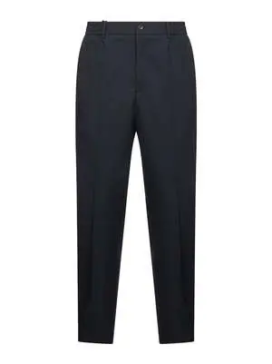 Tagliatore TAGLIATORE Blue Stretch Virgin Wool Blend Garcon Trousers Multicolor