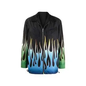 Kenzo Flame Print Reversible Jacket - Black