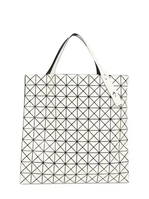Issey Miyake White Beige Prism-2 Frost Tote Bag - Multicolor