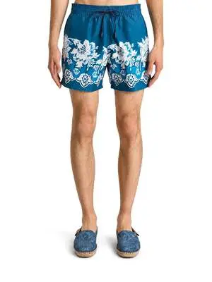 Etro Floral Print Swim Shorts