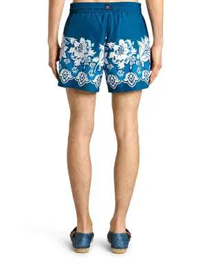 Etro Floral Print Swim Shorts