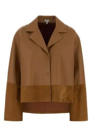LOEWE LOEWE Leather And Suede Shirt