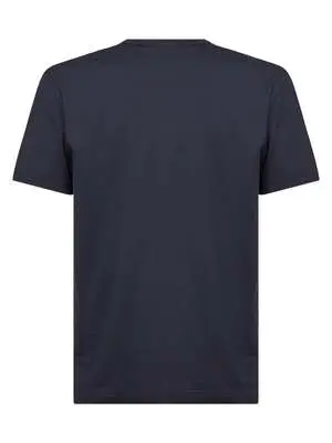 Dolce & Gabbana Blue Cotton Heraldic Patch T-shirt - Multicolor