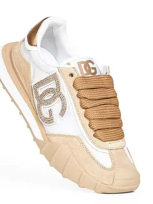 Dolce & Gabbana Mesh And Suede Dg Athletic Sneakers - Multicolor