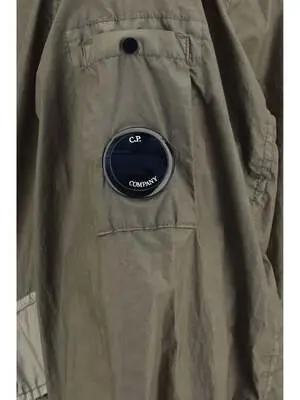 C.P. COMPANY Bi-tm Mixed Lens Bomber Jacket - Green