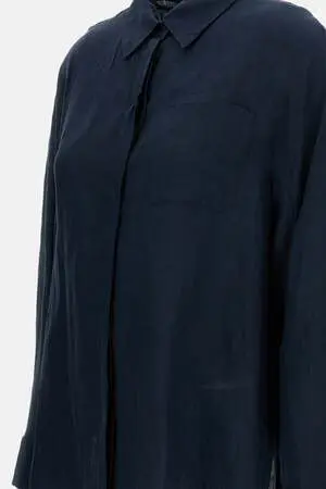 Max Mara Long-sleeved Linen Shirt - Multicolor