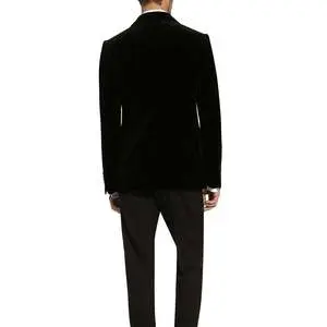 Dolce & Gabbana Tuxedo Velvet Jacket - Black