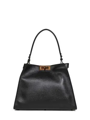 Fendi Black And Chocolate Way Medium Handbag