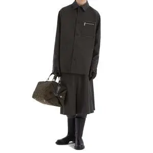 Fendi Cashmere Shirt Jacket With Ff Embossing