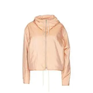 JIL SANDER JIL SANDER Blend Silk Zip-Up Hooded Jacket Pink