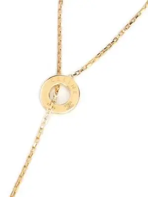 Celine Plated Brass Disc Necklace