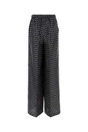 Max Mara Printed Silk Vischio Pants