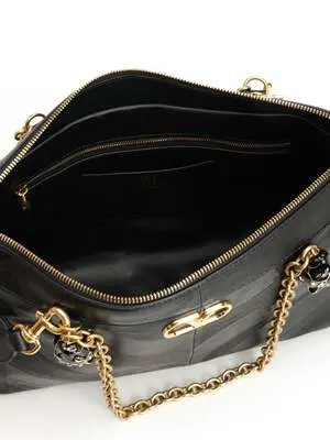 Valentino Garavani Medium Leather Bag With Panther Embellishment