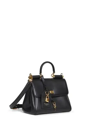 Dolce & Gabbana Black Small My Sicily Handbag