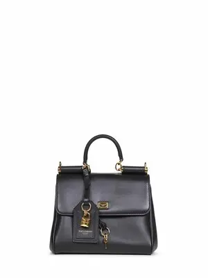 Dolce & Gabbana Black Small My Sicily Handbag