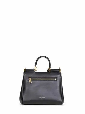 Dolce & Gabbana Black Small My Sicily Handbag