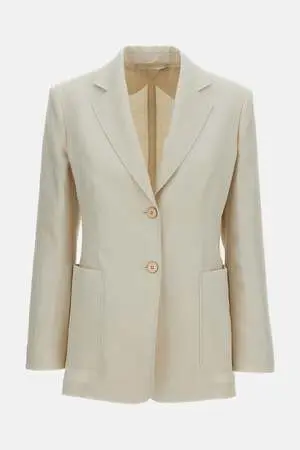 Max Mara Single-breasted Linen Blazer - Multicolor