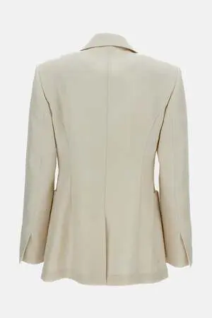 Max Mara Single-breasted Linen Blazer - Multicolor