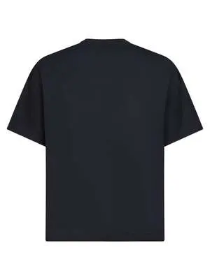 JIL SANDER Blue Lightweight Cotton Jersey Logo T-shirt - Multicolor