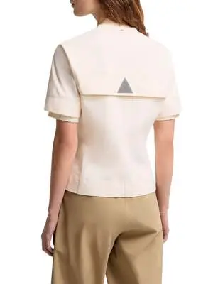Moncler Stretch Jersey T-shirt - Cream