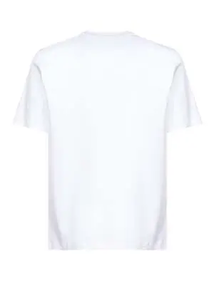 Brunello Cucinelli White Jersey Printed Crewneck T-shirt - Multicolor