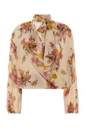 Blumarine Printed Georgette Blouse - Multicolor