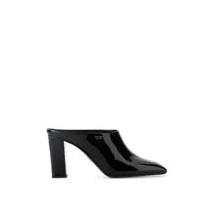 Prada Leather Mules 85mm - Black