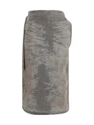 DIESEL® De-morika-fsi Flared Midi Skirt - Gray