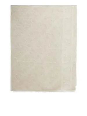 Max Mara Vetusta Wool And Silk Scarf With Jacquard Logo - Multicolor