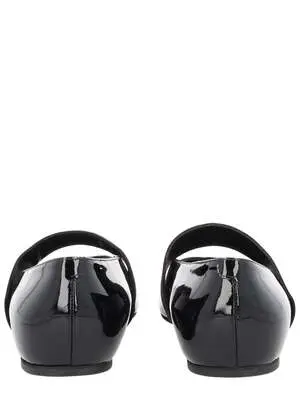 Givenchy Sliced Square Dancer Ballerinas - Black