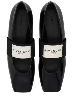 Givenchy Sliced Square Dancer Ballerinas - Black